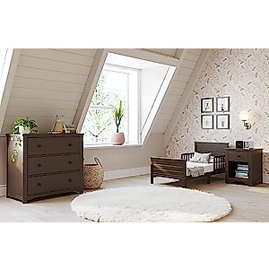 Forever Eclectic Woodland Flat Top Toddler Bed, Brushed Truffle