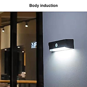 LED Outdoor Lights, IP65 Waterproof Body Induction LED Wall Light Energy Saving Highly Durable Heat Resistant for Garden for Corridor for Home