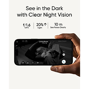 eufy Security Indoor Cam S350, Dual Cameras, 4K UHD Resolution Security Camera with 8× Zoom and 360° PTZ, Human/Pet AI, Ideal for Baby Monitor/ /Home Security, Dual-Band Wi-Fi 6, Plug in