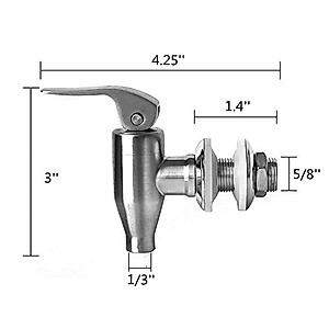 VitaLifePower Stainless Steel Spigot For Beverage Dispenser Carafe, Beverage Dispenser Replacement SpigotFor Home Parties, Sun Tea, Water or Kombucha
