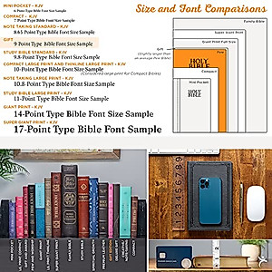KJV Holy Bible, Standard Size Faux Leather Red Letter Edition Thumb Index & Ribbon Marker, King James Version, Saddle Tan