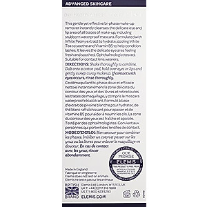 ELEMIS White Flowers Eye & Lip Make-Up Remover; Bi-Phase Eye Make-Up Remover, 4.2 Fl Oz