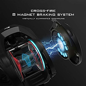 KastKing Royale Legend II Size 200 Baitcasting Reels, 6.4:1 Gear Ratio Fishing Reel, Right Handed