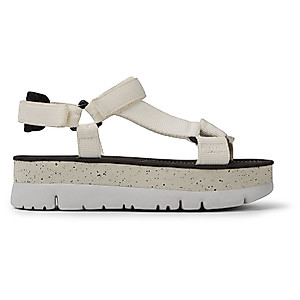 Camper Women's Fashion Sandal, White Natural, 10