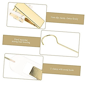 HANABASS 2pcs Coatpin Multipurpose Hanger Skirt Hangers Scarf Hangers for Closet Hat Hangers Clips Laundry Hooks with Clips Underwear Drying Rack Multi-Function Clothes Hangers Closet Hook