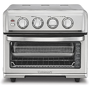 Cuisinart Air Fryer + Convection Toaster Oven, 8-1 Oven with Bake, Grill, Broil & Warm Options, Stainless Steel, TOA-70