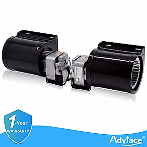 Replacement Blower Motor for Lopi Freedom Bay & Freedom II & Answer & Revere, Avalon Olympic 1190 Wood Stove Insert, 99000137 99000123 99000190 99000126 99000128 99000133 Blower Fan (Left + Right)