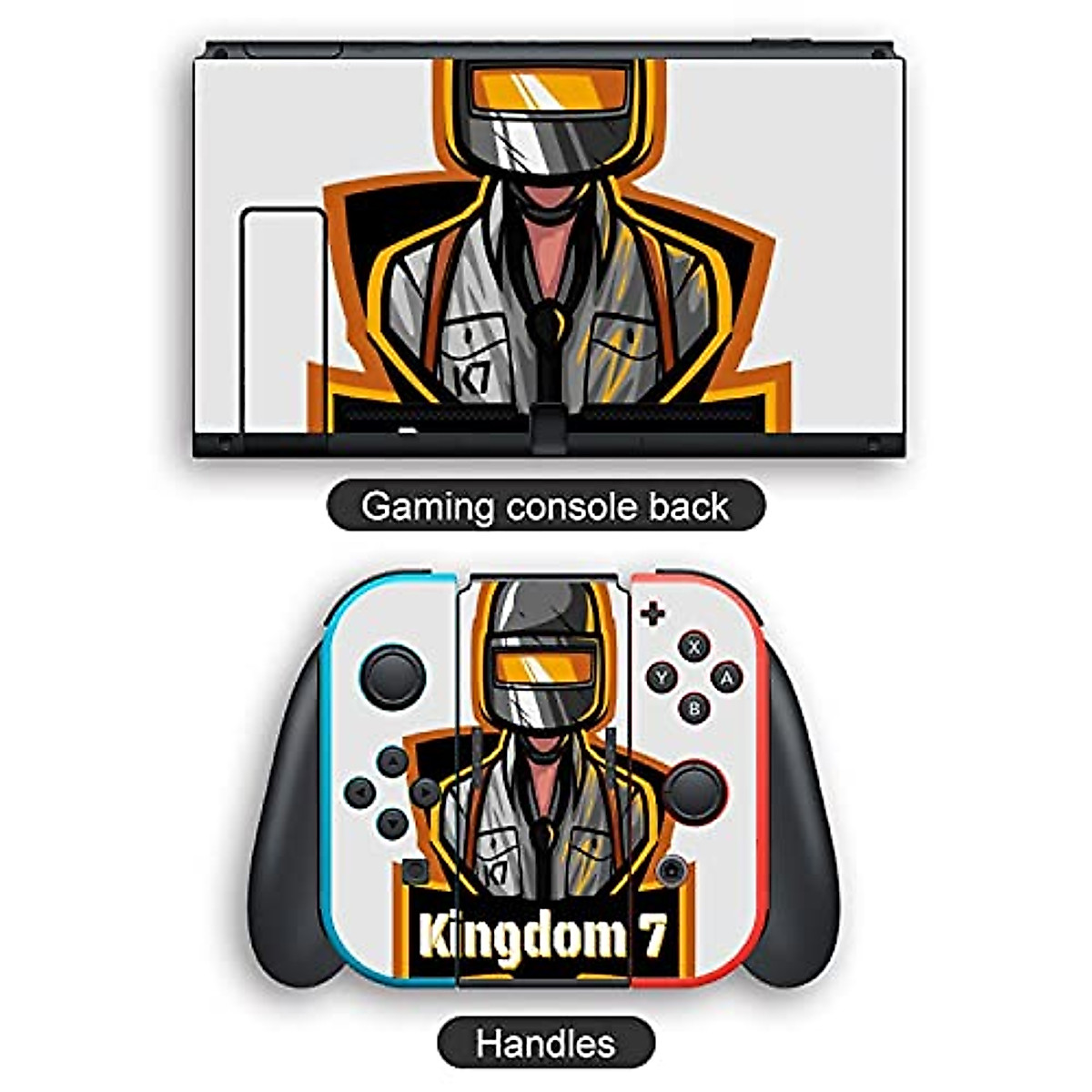 P-UB-G Switch Game Console Stickers.Anti-Fingerprint,Scratch Resistant and Anti-Scratch.Suitable for Switch and Switch Lite Game Consoles.