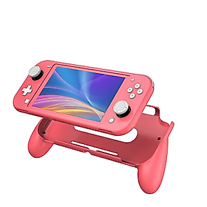 Grip for Nintendo Switch Lite, Comfortable and Ergonomic Switch Lite Grip - Accessories for Nintendo Switch Lite (Coral)