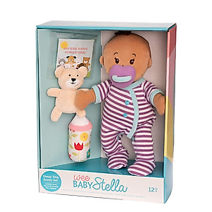 Manhattan Toy Wee Baby Stella Beige Sleepy Times Scent 12" Soft Baby Doll Set