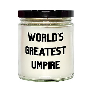 World's Greatest Umpire Umpire Scent Candle, Epic Umpire Gifts, for Coworkers from Boss, Scented Candles, Gift for her, Candle Lover, Unique Gifts, Thoughtful Gifts, Personalized Gifts, Gifts for him