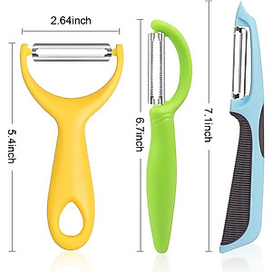 Vegetable Peeler,5PCS Stainless Steel Y Peelers for Kitchen,Veggie Peeler for Orange Potato Apple Carrot Fruit