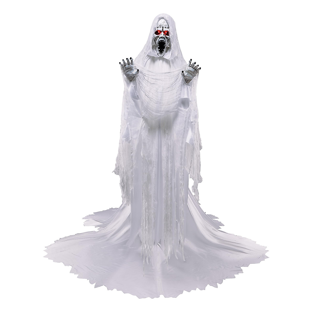 Spirit Halloween 7 Ft Emmeline Animatronic | Decorations | Animated | Light Up Red LED Eyes | Lunging Motion | Plays Sounds