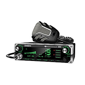 Uniden BEARCAT 880 CB Radio with 40 Channels and Large Easy-to-Read 7-Color LCD Display with Backlighting, Backlit Control Knobs/Buttons, NOAA Weather Alert, PA/CB Switch, and Wireless Mic Compatible
