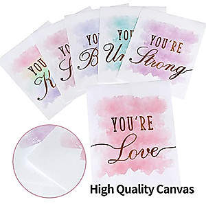 HOMANGA Girls Room Decor Posters, Kids Room Wall Art, Girls Room Wall Decor, Posters For Teen Girls Room, Girls Wall Decor Prints for Bedroom, Nursery Room, Playroom (Set of 6, 8X10 Inch, Unframed)