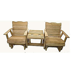 Kilmer Creek 6' Natural Cedar Settee Glider, Amish Crafted