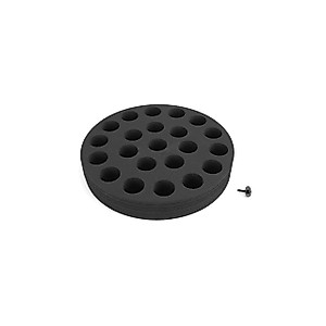 Polar Whale 2 Coffee Pod Wall Mount Hanging Organizers Round Storage Tray Compatible with Keurig K-Cup for Kitchen Home Office Display Stand Waterproof Washable Black Foam 22 Compartment