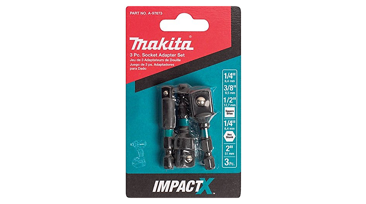 Makita Impactx 3 Pc Socket Adapter Set – Heavy Duty & Durable