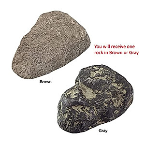 Rock Key Hider, Cash Hider, Medium, Pack of 1, Brown or Gray (90601)
