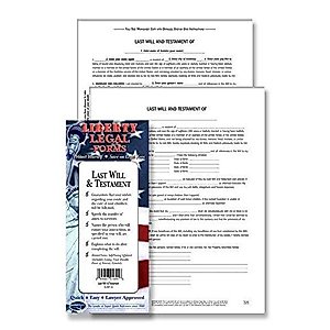 Last Will & Testament Forms - USA - Do-it-Yourself Legal Forms by Permacharts
