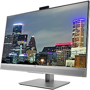 HP EliteDisplay E273m 27 Inch LED Backlit IPS Monitor (1FH51A8#ABA) 2-Pack with Built in Speakers, Webcam, and Desk Mount Clamp Dual Monitor Stand