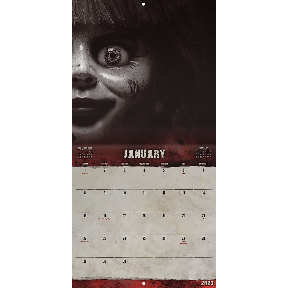 2023 Horror Collection Wall Calendar