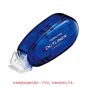 Kokuyo Ta-D4500-08NX3-1P Tape Glue Dot Liner Compact Refill Tape, 3 Pieces