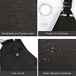 BROADREAM Sling Bag for Men Women Crossbody Bag Lightweight Shoulder Men Backpack Anti-Theft Chest Bag for Sport Bicycle