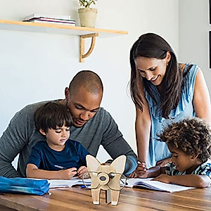 SUMDUINO Creative Animal Glasses Holder for Kids Cute Handmade Wood Carved Animal Eyeglass Holder Display Stand, Christmas New Year Gift Home Office Desktop Decor