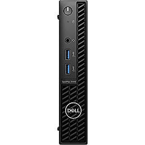 Dell Optiplex 3000 Home & Business Mini Desktop (Intel i5-12500T 6-Core, 16GB RAM, 7.6TB SATA SSD, Intel UHD, WiFi, Bluetooth, HDMI, USB 3.2, Display Port, Black, Win 11 Pro) Refurbished (Renewed)