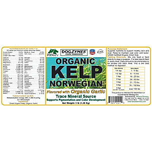 Dogzymes Organic Norwegian Kelp Enhanced with Garlic (3 Pound)