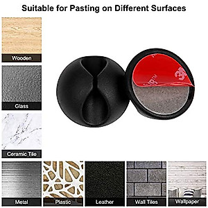 ELZO Cable Clips, Cable Clip Holders Organizer [20 Pack] Management Mini Cable Tidy Holders Adhesive Hooks Wire Cord Holder for Organizing USB Cable/Power Cord…