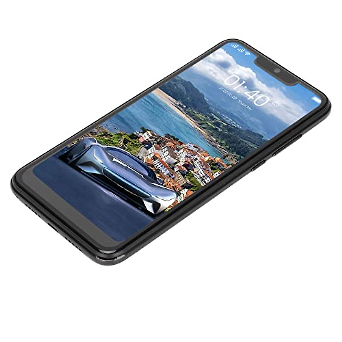 GOWENIC Unlocked Smartphone, 6.1 Inch Face Recognition Android Cell Phone, HD Camera Dual Sim Dual Standby,3GB 32GB Support 128GB Expansion Card, 2800mAh(Black)