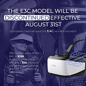 DPVR E3C Virtual Reality Headset, VR Set for Business of Egg Seats Headset, VR Simulator Riders, Moto, Time Machine 6 Seats and VR Flying, VR Headsets Not for Personal User