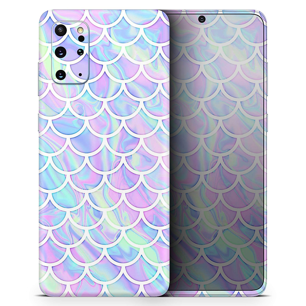 DesignSkinz Iridescent Dahlia v8 Protective Vinyl Decal Wrap Skin Cover Compatible with The Samsung Galaxy S20 (Screen Trim & Back Glass Skin)