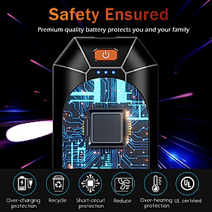 Nicelemon Electric Hand Warmers Rechargeable 2 Pack, Reusable Handwarmers, Portable Pocket Heater for Camping, Hunting, Golf, Gift for Men Women (Black)