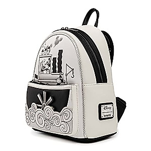 Loungefly Disney Mickey Steamboat Willie Music Cruise Womens Double Strap Shoulder Bag Purse