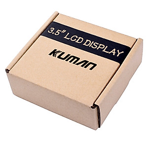 kuman TFT Touch Screen+case, 3.5 Inch TFT LCD Display Monitor with Protective Case Support All Raspberry Pi System, Video Movie Play, Arcade Game, HDMI Audio Input (3.5 in Raspberry pi Screen)
