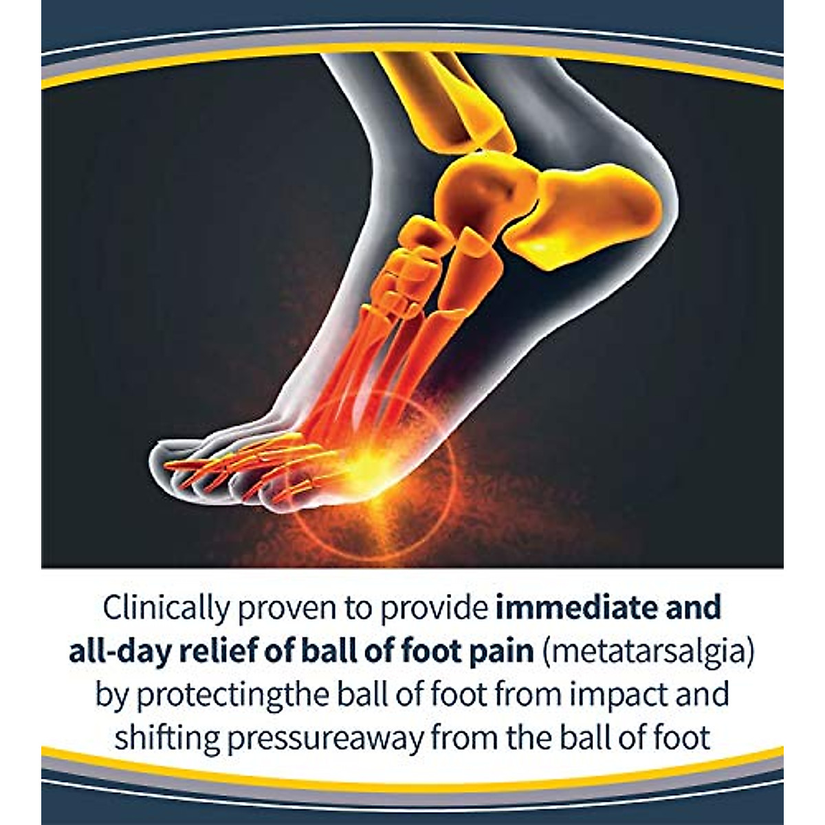 Dr. Scholl's BALL OF FOOT Pain Relief Orthotics (One Size) // Clinically Proven Immediate and All-Day Relief of Ball-of-Foot Pain by Lifting and Reducing Pressure on Metatarsal Bones