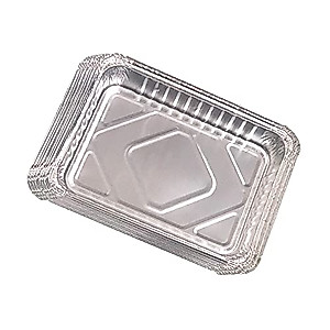 DONSIQIZZ 40Pack Weber 6415 Drip Pans, Grease Cup Liner for Weber Q, Pulse, Traveler Grill, Spirit Gas I & II, Genesis Gas, Genesis II 200&300-8.5" x 6" Disposable Aluminum Foil Grease Trays