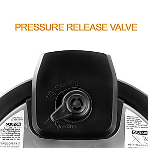 Megachef 6 Quart Stainless Steel Electric Digital Pressure Cooker with Lid