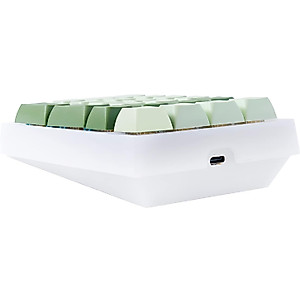 BOYI TD21 Hot Swappable Numpad,21 Keys Mini Numpad Portable Keypad Bluetooth 5.0/2.4GHz/Wired Number Pad Keyboard PBT Keycaps RGB Backlit Type-C Mini Keyboard (Matcha Green XDA Keycaps)