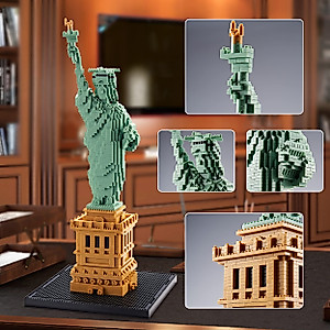 YYkxjk Statue of Liberty Architecture Micro Mini Block Building Set,(2810 Pieces) Creative Building Kit for Kids Age for 14+ and Adults