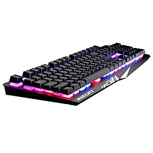 Mad Catz KS13MRUSBL000-0JI Gaming Keyboard, S.T.R.I.K.E. 2, Membrane Gaming Keyboard, English US Layout, 9 Types of RGB Lighting Patterns, Authentic Japanese Product, 2 Year Warranty