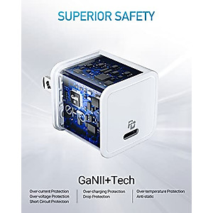 30W USB C Charger, EHO Mini GaN II USB C Wall Charger, Compact PPS Fast Charger Power Adapter Compatible with iPhone 12 13 Pro Max, MacBook Air, Galaxy S22/S21/S20, Note 20/10+, Pixel 6 Pro and More