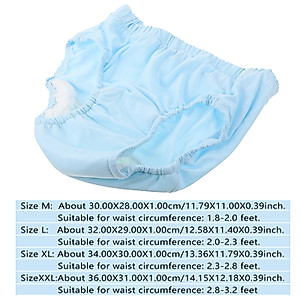 Cabilock Elderly Anti-Urine Old Man Costume for Adults Plus Size Lingerie for Women Costumes for Men Incontinence Elderly Diaper Elderly Underpants Multipurpose Nappy Cotton