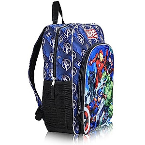 Marvel Avengers Boys Backpack For Kids| Elementary and Kindergarten Kids Knapsacks For School (Molded Front Avengers)
