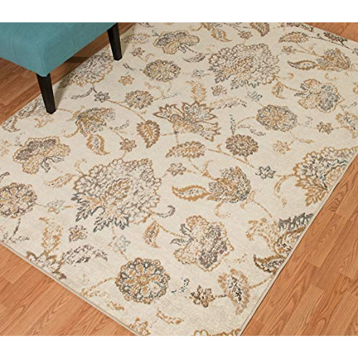 United Weavers Bridges Via Vicosa Linen 10x13 9'10" X 13'2" Area Rug, 9' 10" x 13' 2" (Model: 3001 00197 1013)