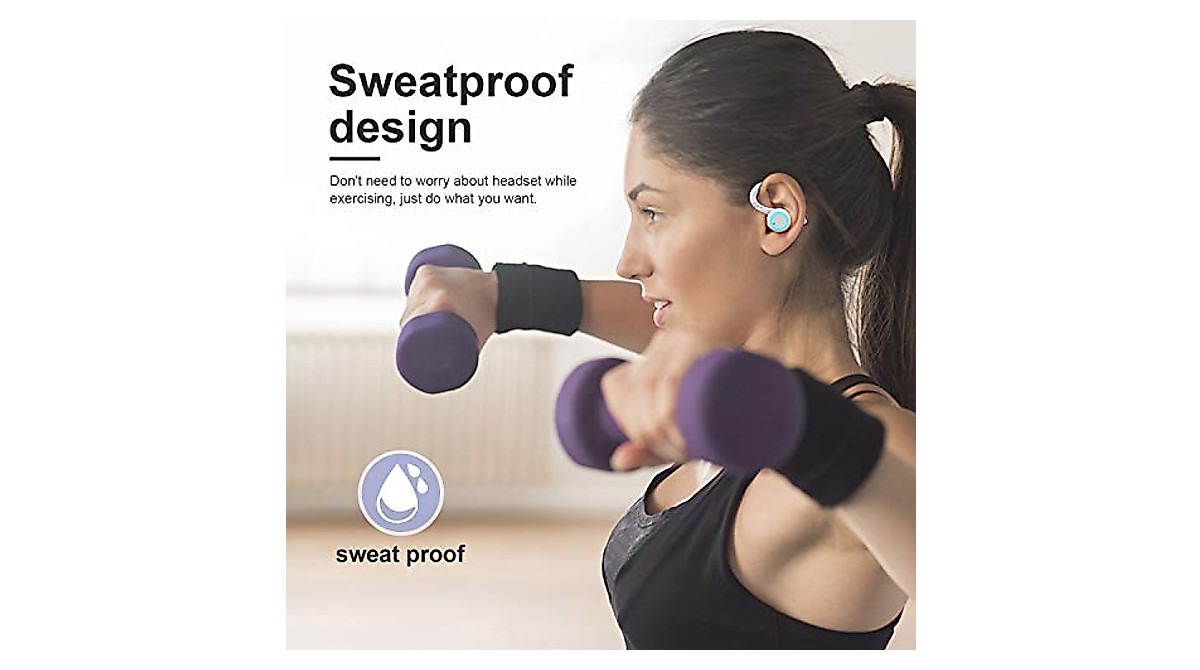 APEKX True Wireless Sports Earphones | IPX7 Waterproof, Deep Bass