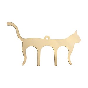 CALIDAKA Metal Music Book Clips Sheet Music Page Holder Clips for Sheet Music Stands, Cute Cat Shaped Metal Music Bookmark for Piano, Book, Keyboard Reading, Gold Color